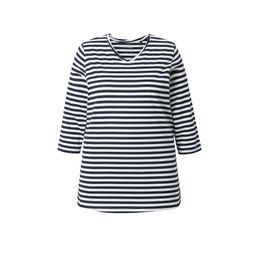Ulla Popken Shirt Damen Gr&ouml;&szlig;e XXL/XXXL marine / wei&szlig;