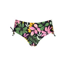 Vivance Bikini-Hose in Schwarz/ Gr&uuml;n/ Pink - 51% | Gr&ouml;&szlig;e 38 | Damen-bademode