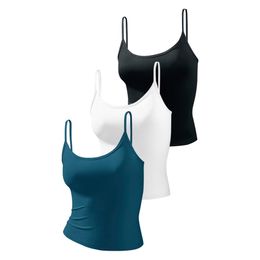 Vivance Unterhemd Damen Gr&ouml;&szlig;e XS/S blau / schwarz / wei&szlig;