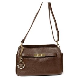 Mia Tomazzi Leder-Umh&auml;ngetasche ''Bentivoglio'' - (B)24 x (H)16 x (T)9 cm - 75% | Damen-taschen