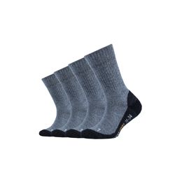 Camano Sportsocken 'Kim' Jungen Gr&ouml;&szlig;e 86/98 taubenblau / orange / schwarz