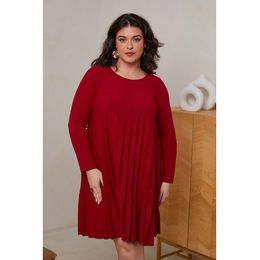 Curvy Lady Kleid in Rot - 74% | Gr&ouml;&szlig;e 48/50 | Damen-kleider