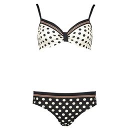 Lascana Bikini in Creme/ Schwarz - 51% | Gr&ouml;&szlig;e 42E-Cup | Damen-bademode