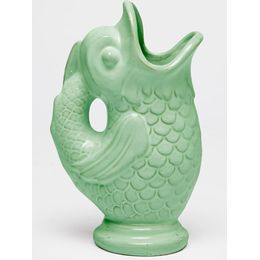 Madre Selva Vase "Pez" in Gr&uuml;n - (H)26 cm - 20% | Kerzen-vasen