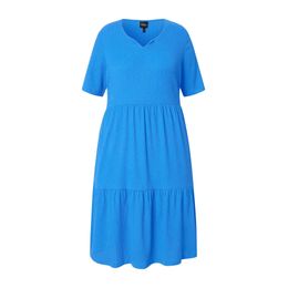 Ulla Popken Kleid Damen Gr&ouml;&szlig;e 46/48 azur Winterkleid
