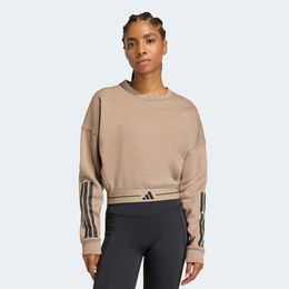 adidas Performance Sportsweatshirt Damen Gr&ouml;&szlig;e XL cappuccino / schwarz