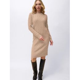 Passioni Strickkleid Damen Gr&ouml;&szlig;e XL beige