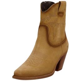 felmini Stiefelette Damen Gr&ouml;&szlig;e 42 cognac Winterschuhe