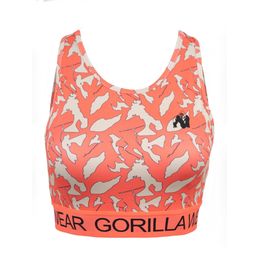Gorilla Wear Sporttop 'Osseo' Damen Gr&ouml;&szlig;e XL koralle / schwarz / wei&szlig;