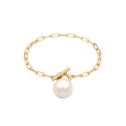 Elli Armband Damen Gr&ouml;&szlig;e 18 gold / perlwei&szlig;