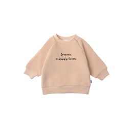 Liliput Sweatshirt 'Forever a puppy lover' Jungen Gr&ouml;&szlig;e 98/104 beige