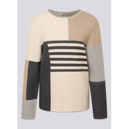 Rabe Pullover Damen Gr&ouml;&szlig;e XL beige / grau / anthrazit