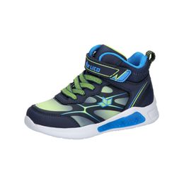 Lico Sneaker ' Blinky Boy ' Jungen Gr&ouml;&szlig;e 32 blau / gr&uuml;n / wei&szlig;