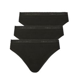 Nina von C. Slip 'Slipboutique' Damen Gr&ouml;&szlig;e S/M schwarz Winterschuhe