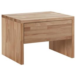 Hasena Nachtschrank, Kernbuche, Holz, Kernbuche, massiv, 1 Schublade(n) Schubladen, 48x35x40 cm, Holzm&ouml;bel, Holztische, Nachttische Holz