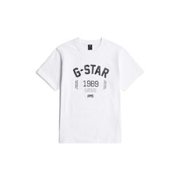 G-Star Raw G-star T-Shirt '89 Back Print' Herren Gr&ouml;&szlig;e XL schwarz / wei&szlig;