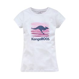 Kangaroos T-Shirt M&auml;dchen Gr&ouml;&szlig;e 140/146 blau / pink / wei&szlig;