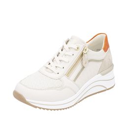 Remonte Sneaker 'D0T10' Damen Gr&ouml;&szlig;e 45 hellbeige / orangemeliert / perlwei&szlig;