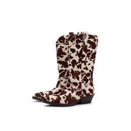 Sacha London SACHA Stiefel Damen Gr&ouml;&szlig;e 38 beige / dunkelbraun Winterschuhe