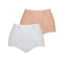 SuSa Shapinghose Damen Gr&ouml;&szlig;e XXL beige / wei&szlig;