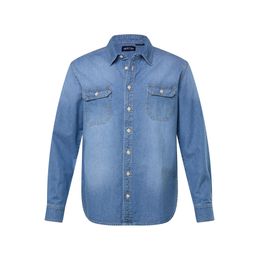 John F. Gee Hemd Herren Gr&ouml;&szlig;e L blue denim