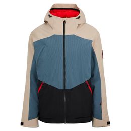 Ziener Sportjacke 'Tobin-Z' Herren Gr&ouml;&szlig;e XL beige / dunkelblau / schwarz