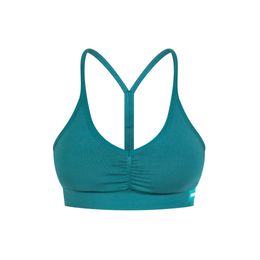 Smilodox Sport Bh Solid Scrunch Shaped Fit Damen Gr&ouml;&szlig;e L smaragd