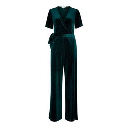Apricot Velvet Wrap Culotte Jumpsuit ' ' Damen Gr&ouml;&szlig;e S gr&uuml;n
