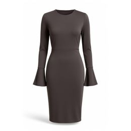 Woman Vision Kleid Damen Gr&ouml;&szlig;e 38 taupe Winterkleid