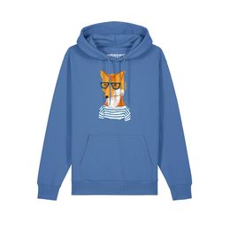 Watapparel Sweatshirt ' Fuchs ' Herren Gr&ouml;&szlig;e M blau / mischfarben