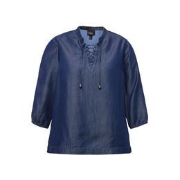 Ulla Popken Bluse Damen Gr&ouml;&szlig;e XL/XXL dunkelblau