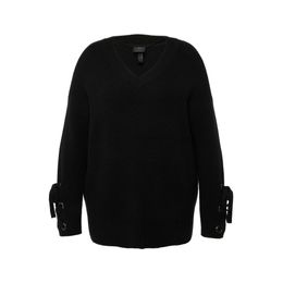 Ulla Popken Pullover Damen Gr&ouml;&szlig;e L/XL schwarz