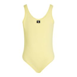 Calvin Klein Swimwear Badeanzug M&auml;dchen Gr&ouml;&szlig;e 140/152 pastellgelb