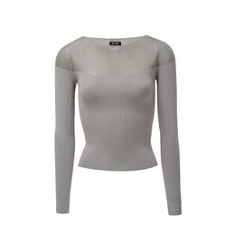 Salsa Jeans Pullover 'Transparenzl' Damen Gr&ouml;&szlig;e S dunkelgrau