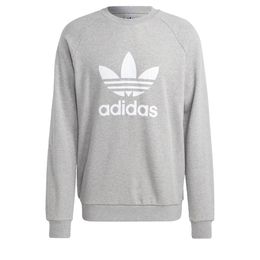 adidas originals Sweatshirt 'Adicolor Classics Trefoil' Herren Gr&ouml;&szlig;e 4XL graumeliert / wei&szlig;