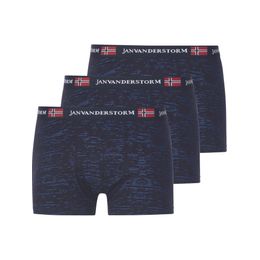 Jan Vanderstorm Boxershorts 'Norik' Herren Gr&ouml;&szlig;e L Gro&szlig;e Gr&ouml;&szlig;en dunkelblau / rot