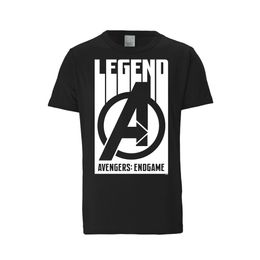 logoshirt T-Shirt 'Marvel - Avengers Endgame' Damen Gr&ouml;&szlig;e 5XL schwarz / wei&szlig;