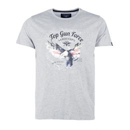 Top Gun T-Shirt 'TG20213024' Herren Gr&ouml;&szlig;e S grau