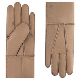 Roeckl Lederhandschuhe 'ELSFJORD' Damen Gr&ouml;&szlig;e L camel / braun / cognac / ocker / hellbraun