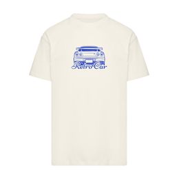 F4NT4STIC T-Shirt 'Retro Car Japanese Streetstyle' Herren Gr&ouml;&szlig;e XXL sand / blau