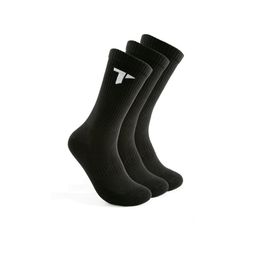 TRYIT Sportsocken 'mit Komfortsohle' Gr&ouml;&szlig;e 35/38 schwarz / wei&szlig;