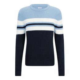 Jack & Jones Jack & Jones Pullover 'JJSander' Herren Gr&ouml;&szlig;e M navy / hellblau / wei&szlig;