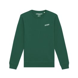 Watapparel Sweatshirt 'Go Green' Damen Gr&ouml;&szlig;e 5XL dunkelgr&uuml;n / wei&szlig;