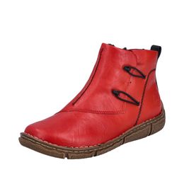 Rieker Stiefelette Damen Gr&ouml;&szlig;e 42 rot / schwarz Winterschuhe