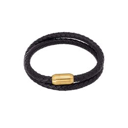 Heideman Armband 'Lux' Herren Gr&ouml;&szlig;e 21 gold / schwarz