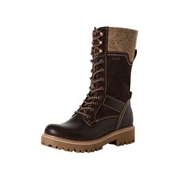 Tamaris Schn&uuml;rstiefel Damen Gr&ouml;&szlig;e 39 braun Winterschuhe