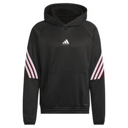 adidas Performance Sportsweatshirt 'Basketball Crazy Warm Fleece' Herren Gr&ouml;&szlig;e XS schwarz / wei&szlig;