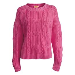 Liks. Munich Pullover 'Pullover Zopfmuster' Damen Gr&ouml;&szlig;e L pink