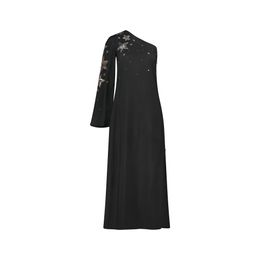 Fabienne Chapot Kleid Damen Gr&ouml;&szlig;e 42 gold / schwarz / silber Winterkleid