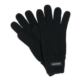 Bruno Banani Fingerhandschuhe 'BUSH ' Herren Gr&ouml;&szlig;e XS/XXL schwarz / wei&szlig;